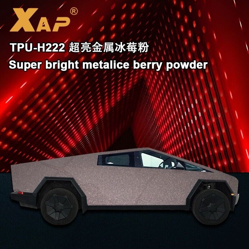 “Super Bright Metallic Berry Powder” Tesla Cybertruck 2024 PreCut Wrap ...