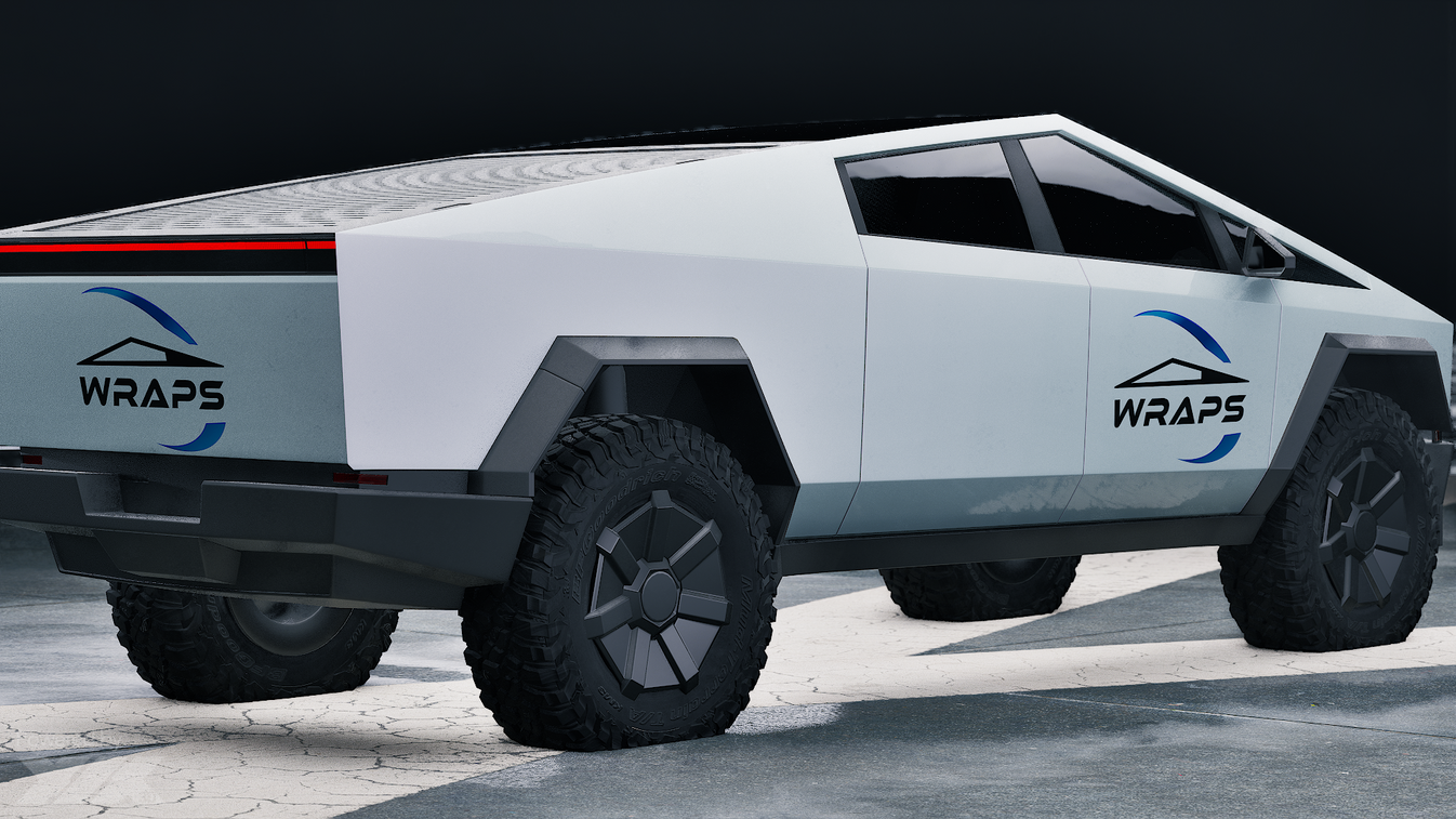 “Clever Pink” Tesla Cybertruck 2024 Paint Protection Film PreCut Wrap ...